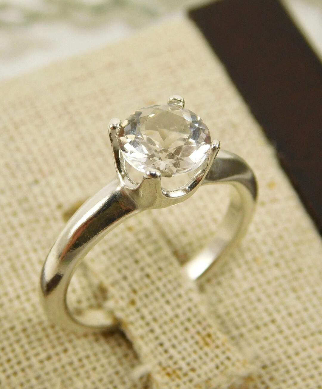 Faceted Herkimer Diamond Clear Crystal Ring New York Quartz Crystal ... Faceted Herkimer Diamond Clear Crystal Ring New York Quartz Crystal ...