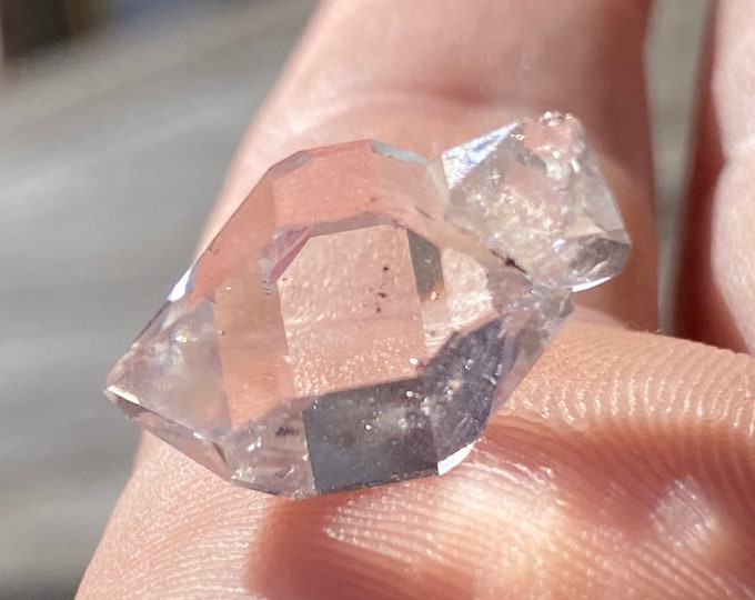 Herkimer Diamond Quartz Crystal Cluster Small Keyhole Beautiful Natural ...