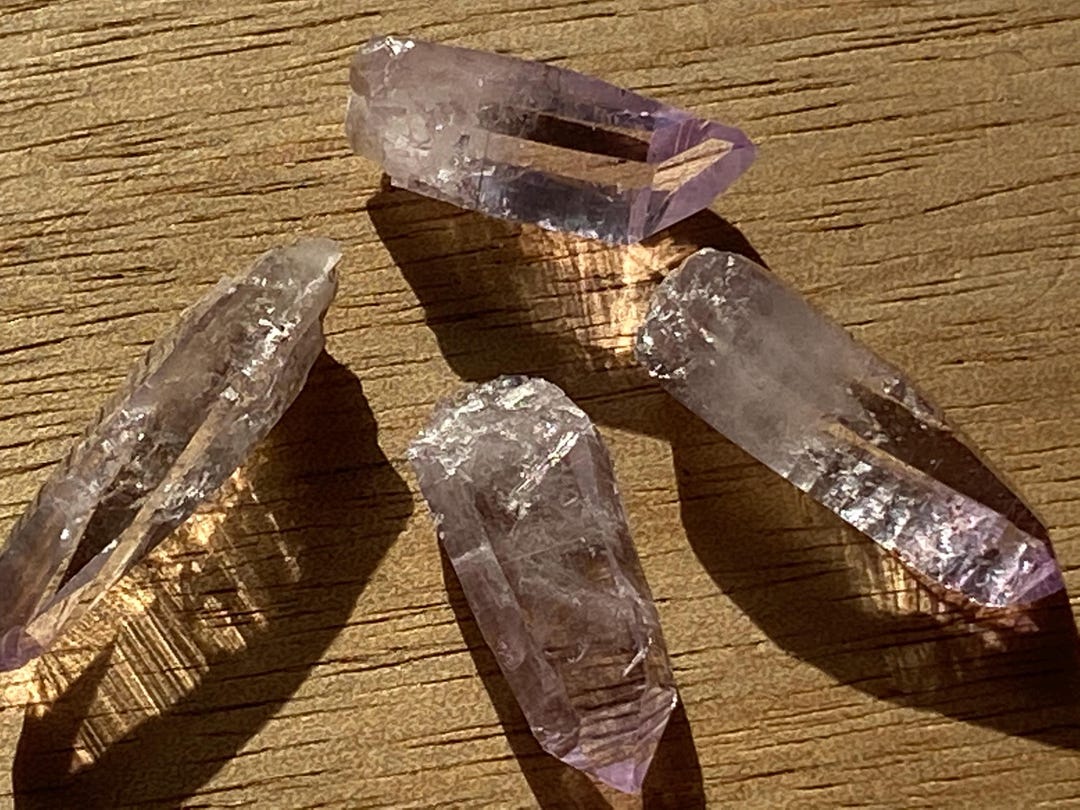 Vera Cruz Amethyst Crystal Point Natural Terminated Lot of 4 Vera Cruz ...