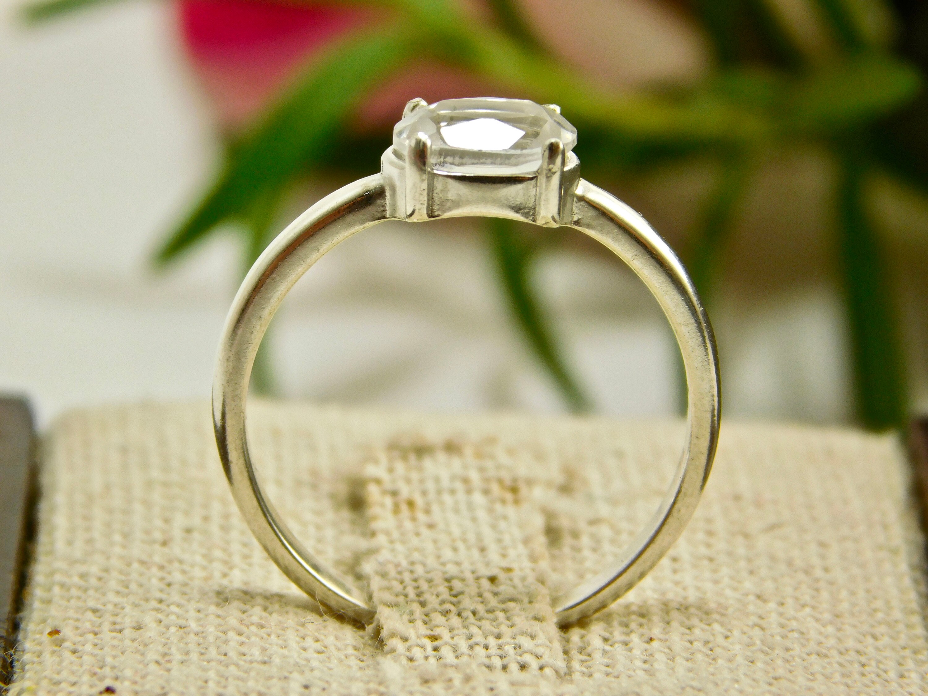 Faceted Herkimer Diamond Clear Crystal Ring New York Quartz | Etsy Faceted Herkimer Diamond Clear Crystal Ring New York Quartz | Etsy