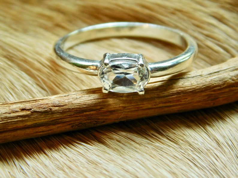 Faceted Herkimer Diamond Clear Crystal Ring 4x6mm NY Quartz - Etsy Faceted Herkimer Diamond Clear Crystal Ring 4x6mm NY Quartz - Etsy