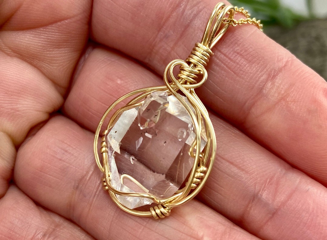 Rare NY Herkimer Diamond Double Terminated Quartz Crystal With Rider ...