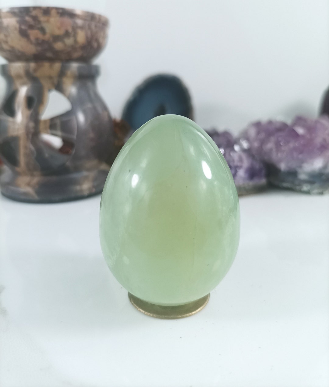 Crystal Egg in Jadeite Jade Crystal Therapy - Etsy