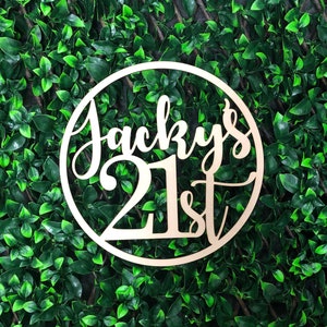 Personalised Twenty First 21st Custom Name Any Age | Etsy Australia