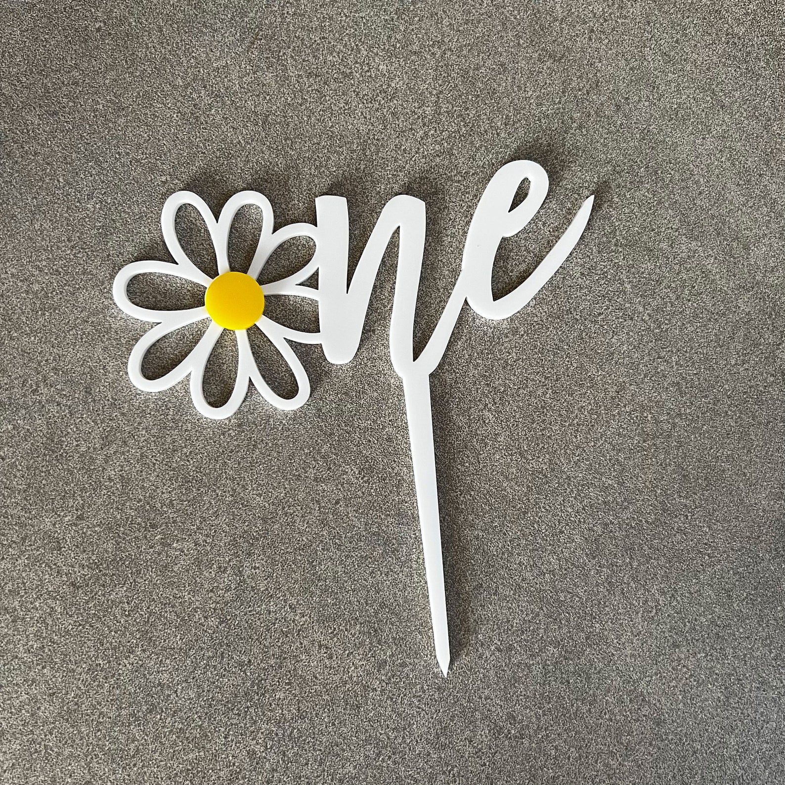 Daisy One First Birthday Cake Topper Age 1st Birthday - Etsy Australia