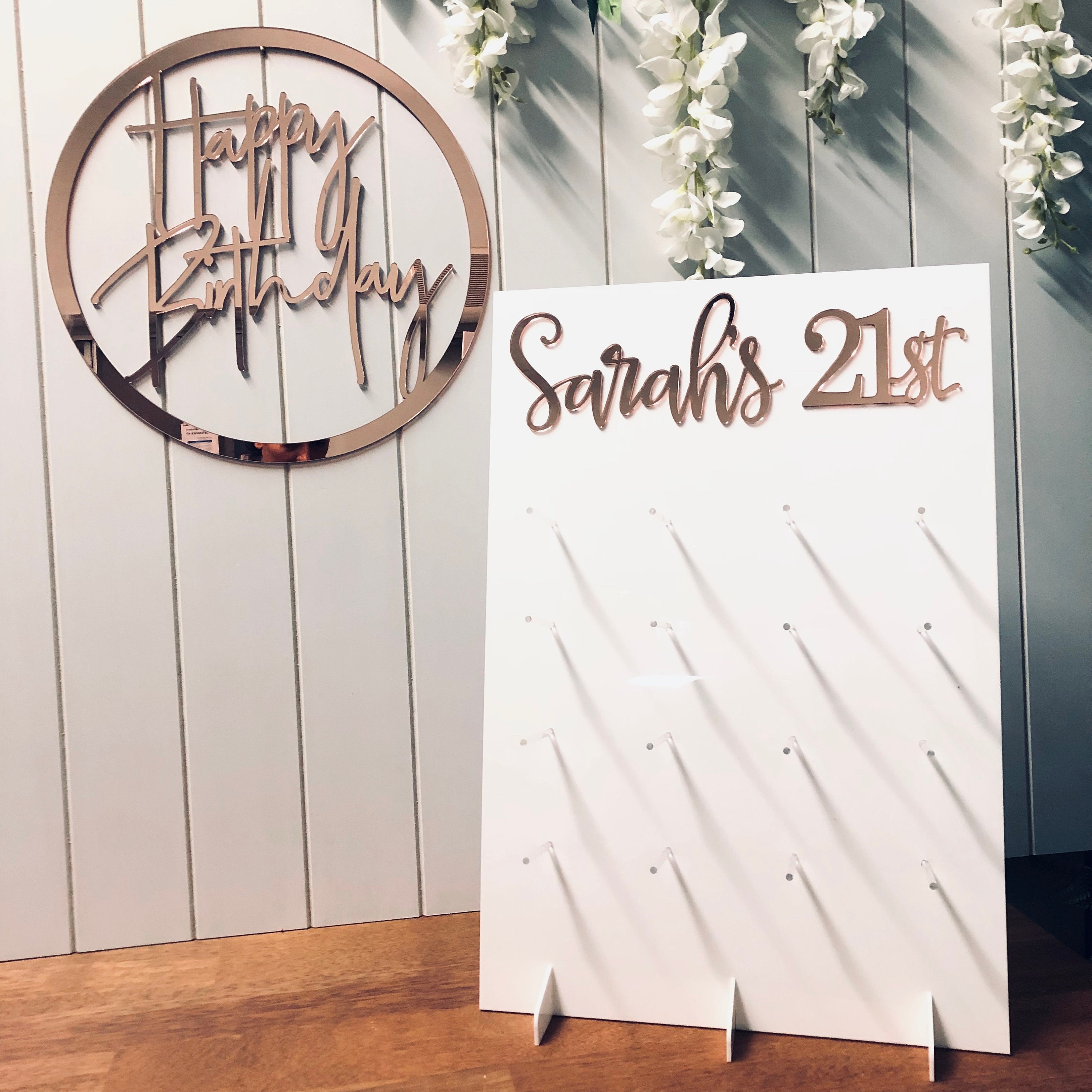 Happy Birthday Acrylic Hoop Sign Event Wall Decor Birthday - Etsy Australia