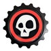 Limited Edition Grille Badge Mountain Biker Skull Fits Many Vehicles ...