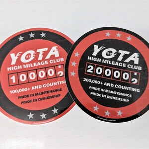 3 High Miles Decal Sticker 100K 200K 300K 400K 500K | Etsy