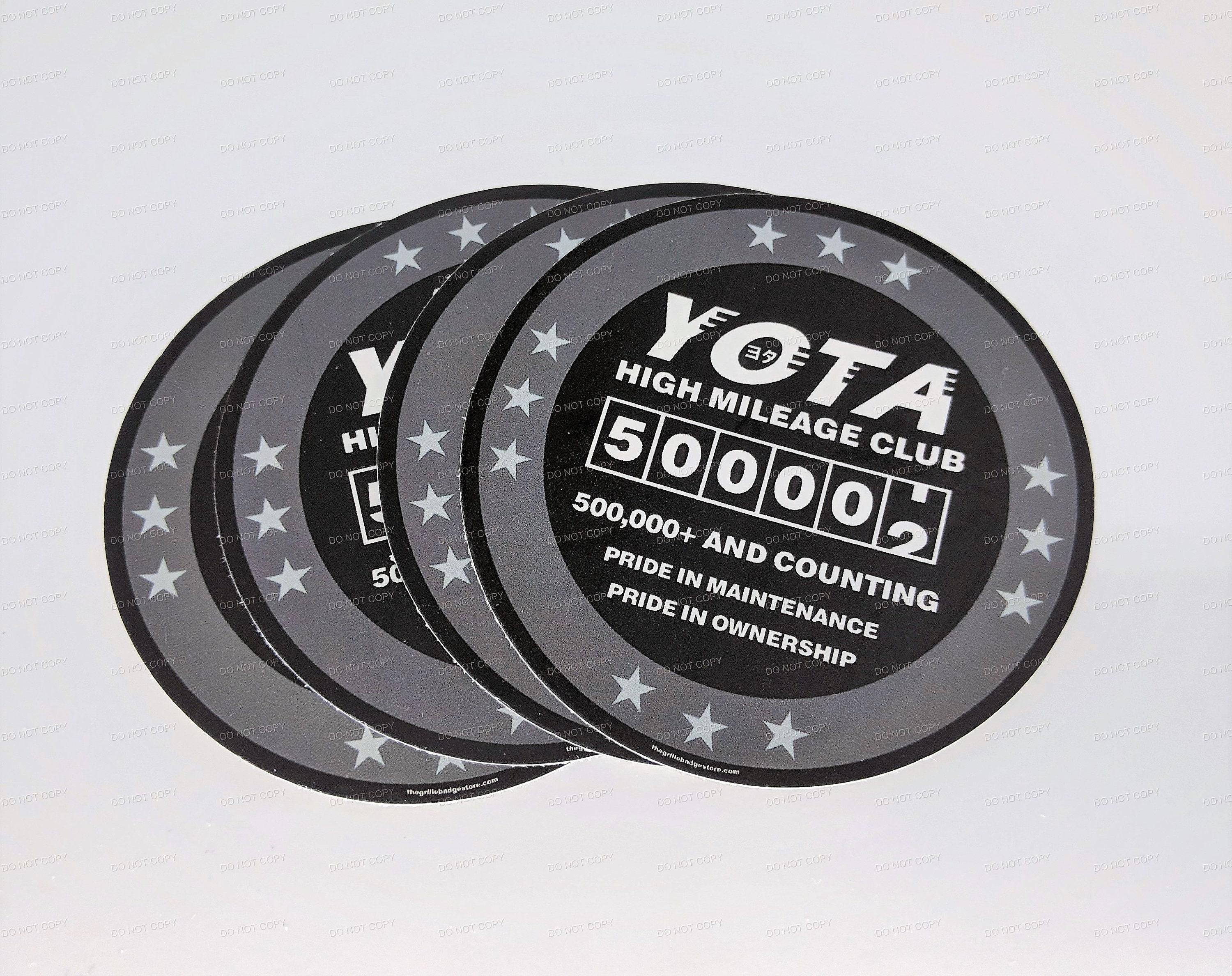 3 High Miles Decal Sticker 100K 200K 300K 400K 500K | Etsy