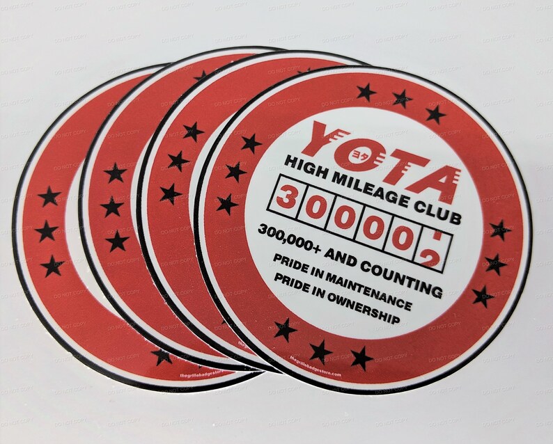 3 High Miles Decal Sticker 100K 200K 300K 400K 500K | Etsy