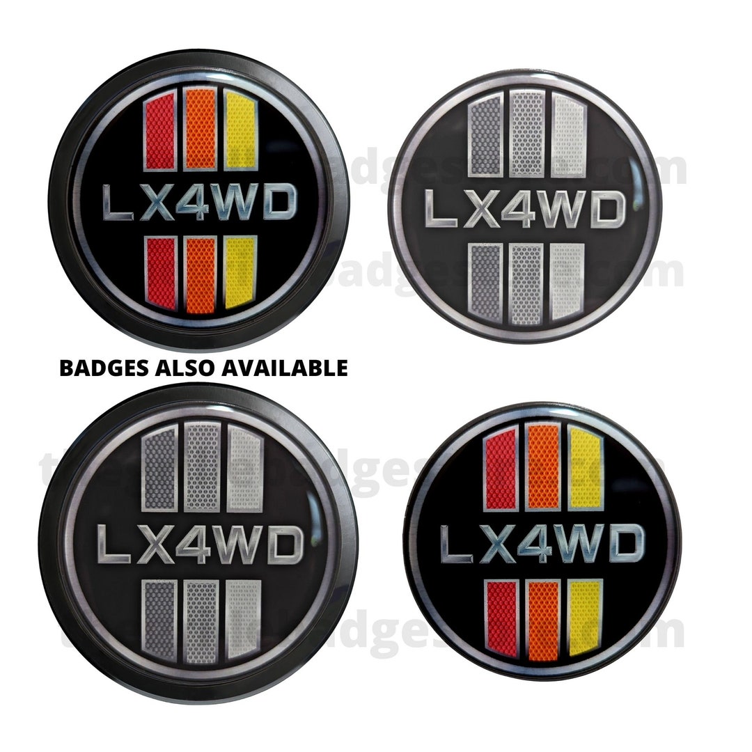 Decals (or Grille Badge) Tri-color Retro Stripes Decal Fits on Lexus ...