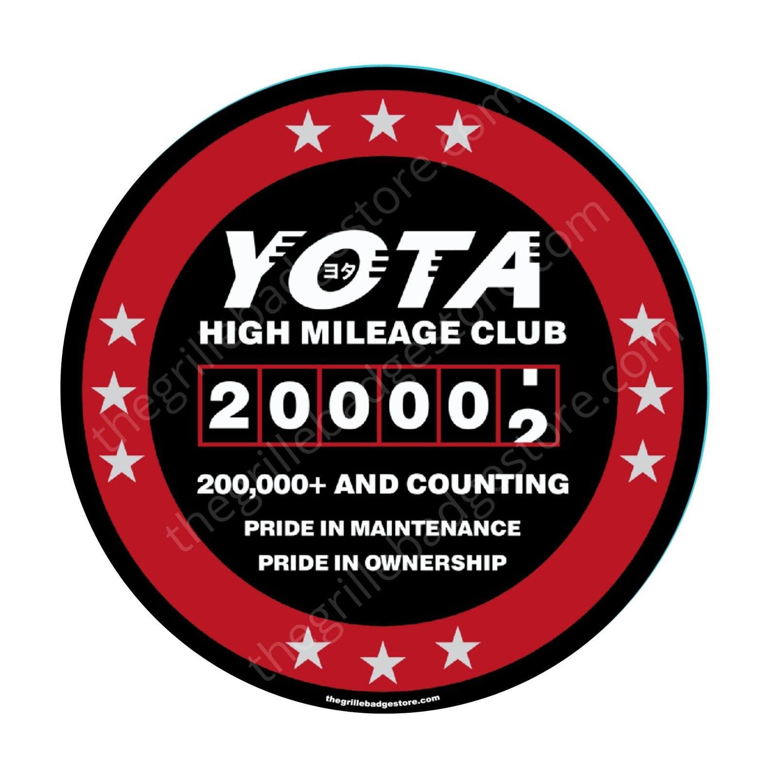 3 High Miles Decal Sticker 100K 200K 300K 400K 500K Fits - Etsy