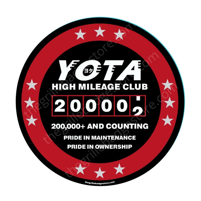 3 High Miles Decal Sticker 100K 200K 300K 400K 500K Fits - Etsy