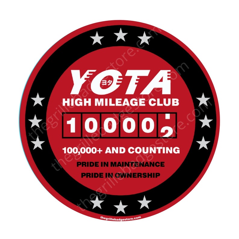 3" High Miles Decal Sticker 100K 200K 300K 400K 500K Fits Many Vehicles ...