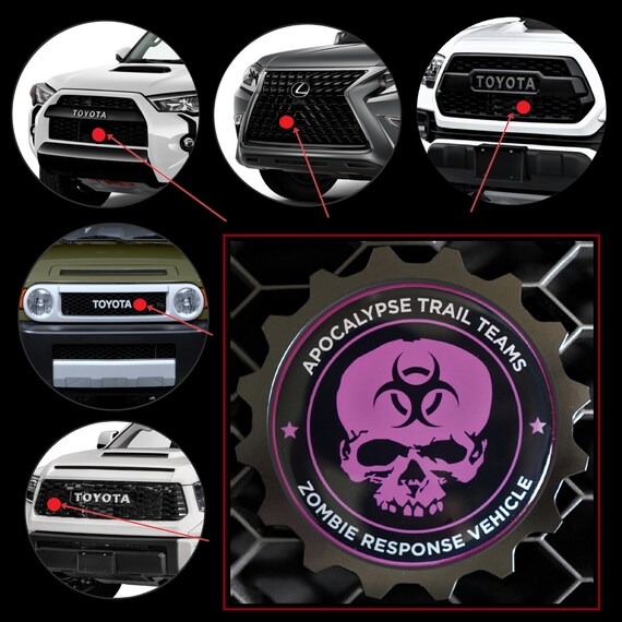 Limited Edition Grille Badge 3.75 Zombie Chic Zombie | Etsy