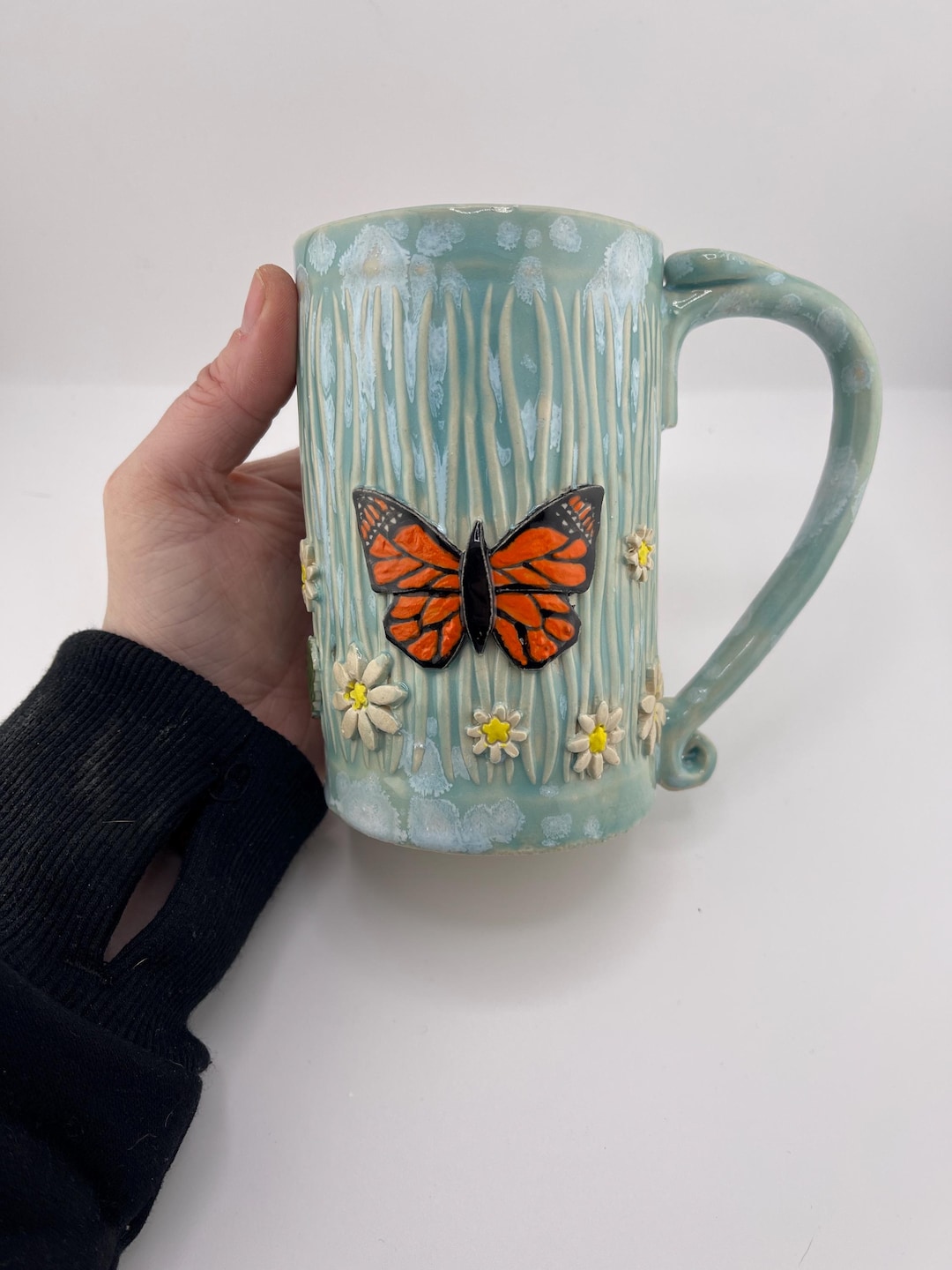 Ceramic Monarch Butterfly Mug 16oz - Etsy