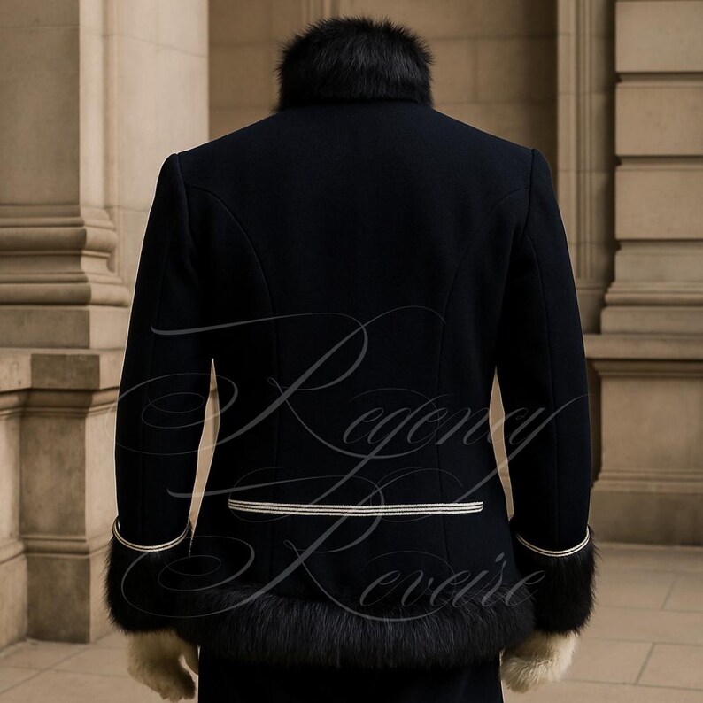 Napoleonic Hussar Military Jacket–historical Hussar Uniform– Black Wool ...
