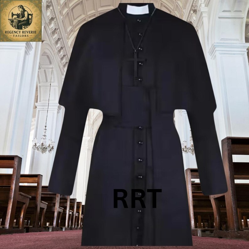 Custom Wool Roman Cassock: Catholic Clergy Vestment With Cape - Etsy