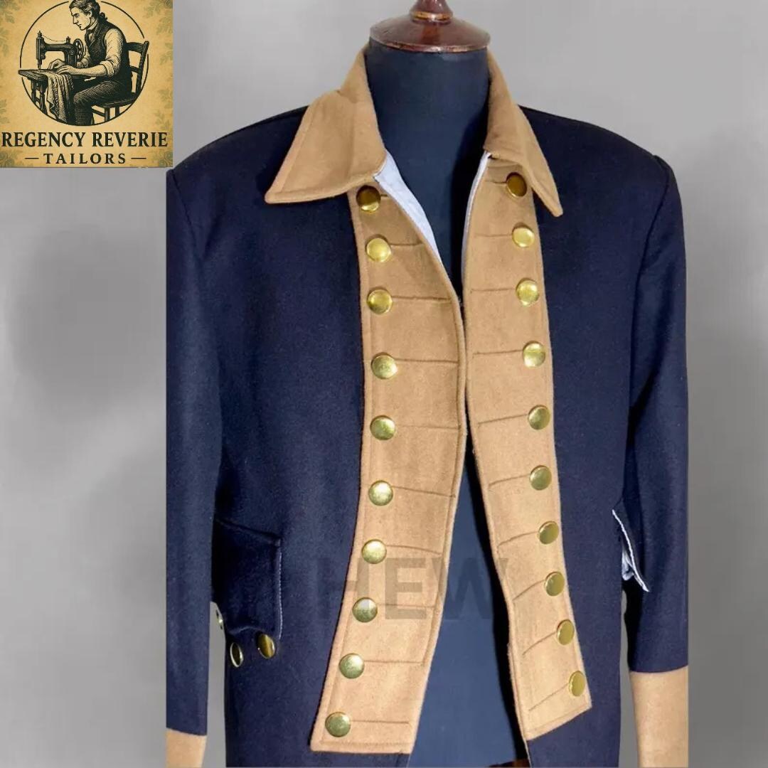 Custom 18th Century British Officer's Wool Coat – King's Regiment ...