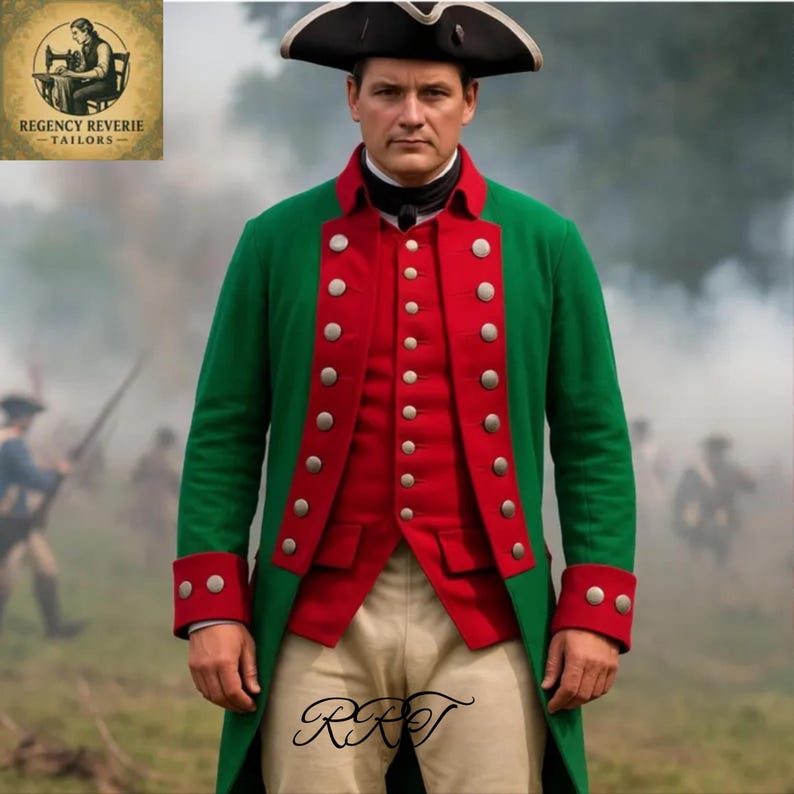 Hessian Officer Wool Uniform: 18th Century Revolutionary War Costume - Etsy