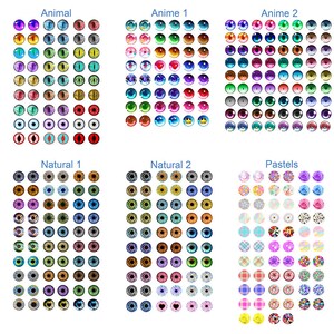 Blythe Printable DIY Eye Chips PDF Anime 1 Theme - Etsy