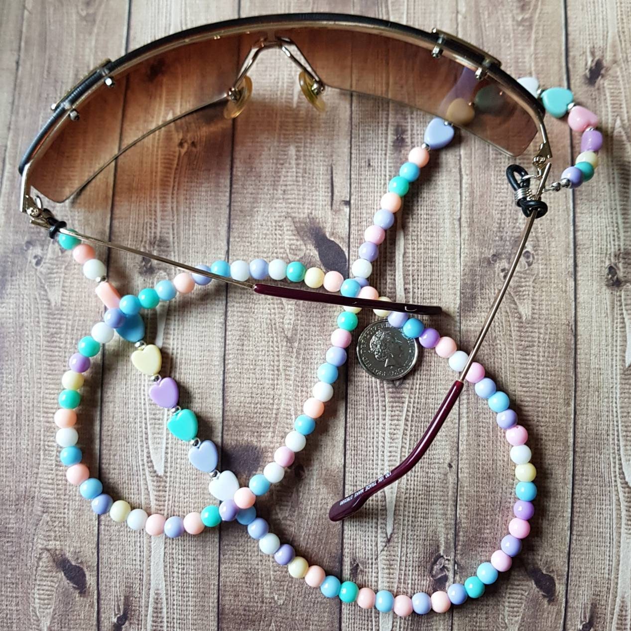 Beaded Glasses Chain Acrylic Pastels Spectacle Cord - Etsy