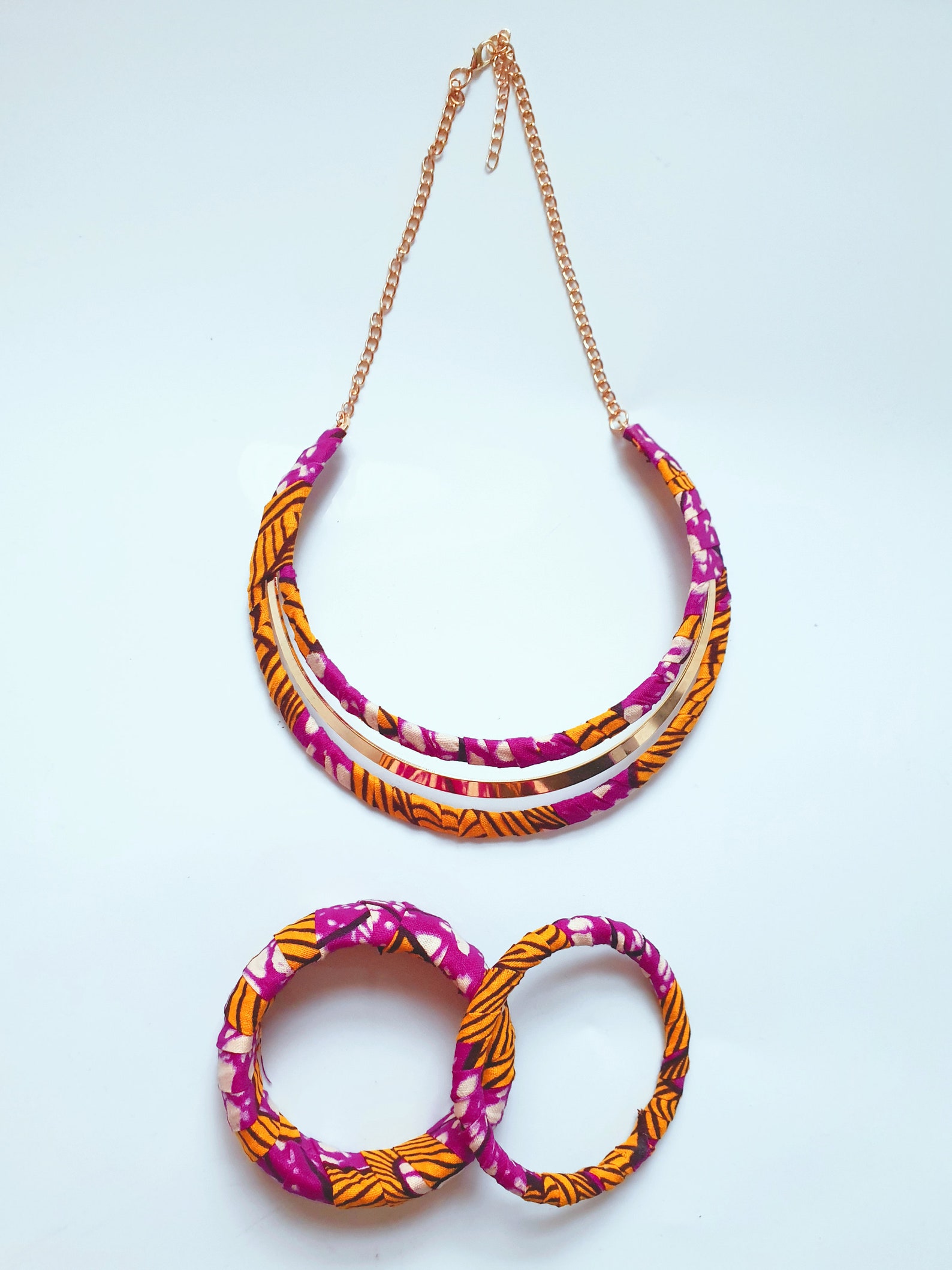 Necklace & Bangles Set - Etsy