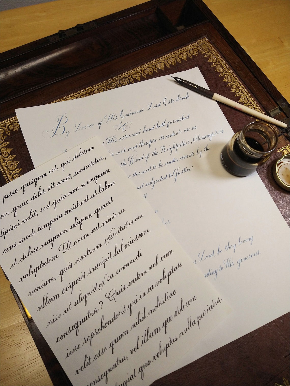 RPG Custom Calligraphy Letters and Props - Etsy