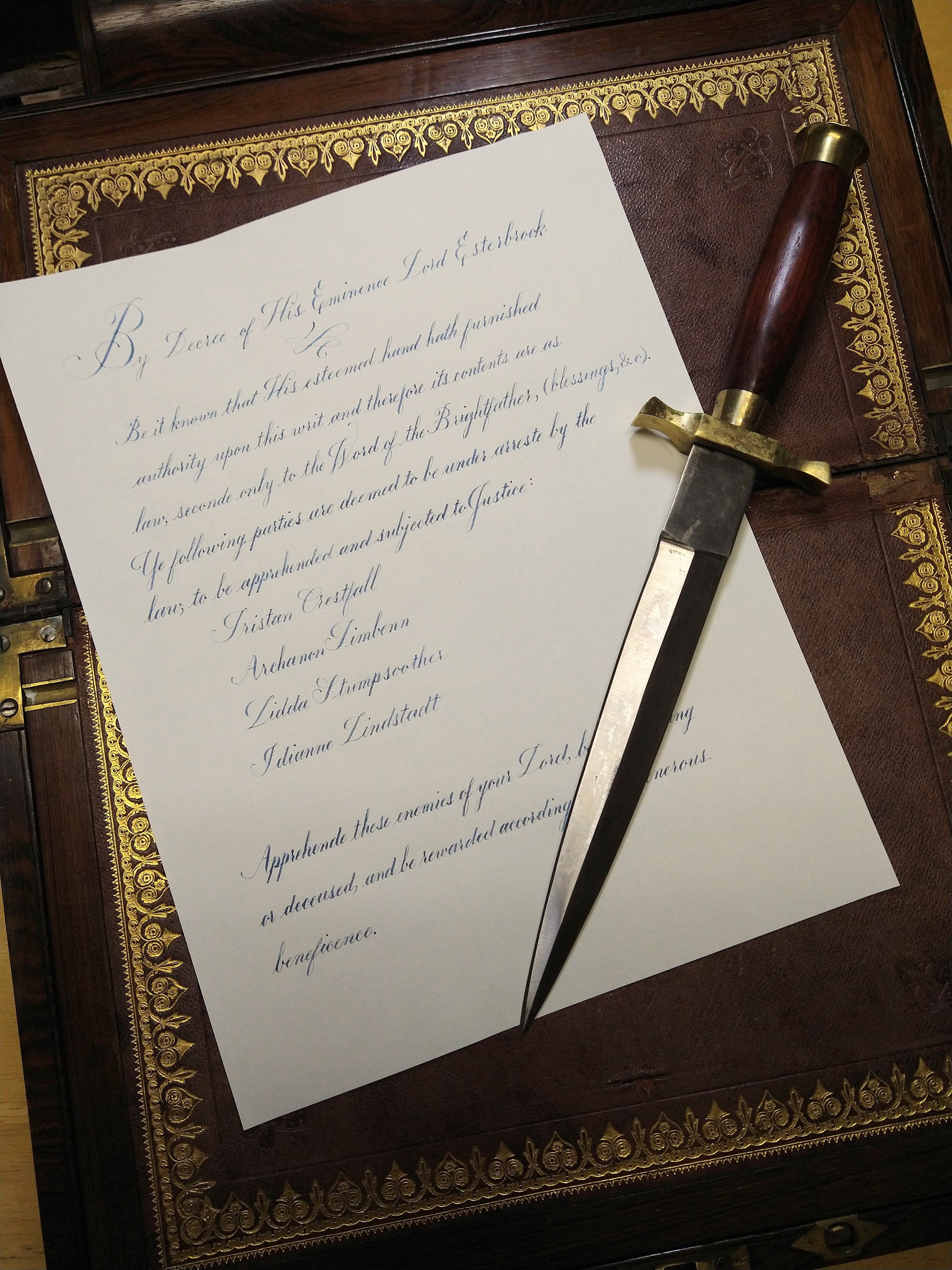 RPG Custom Calligraphy Letters and Props - Etsy