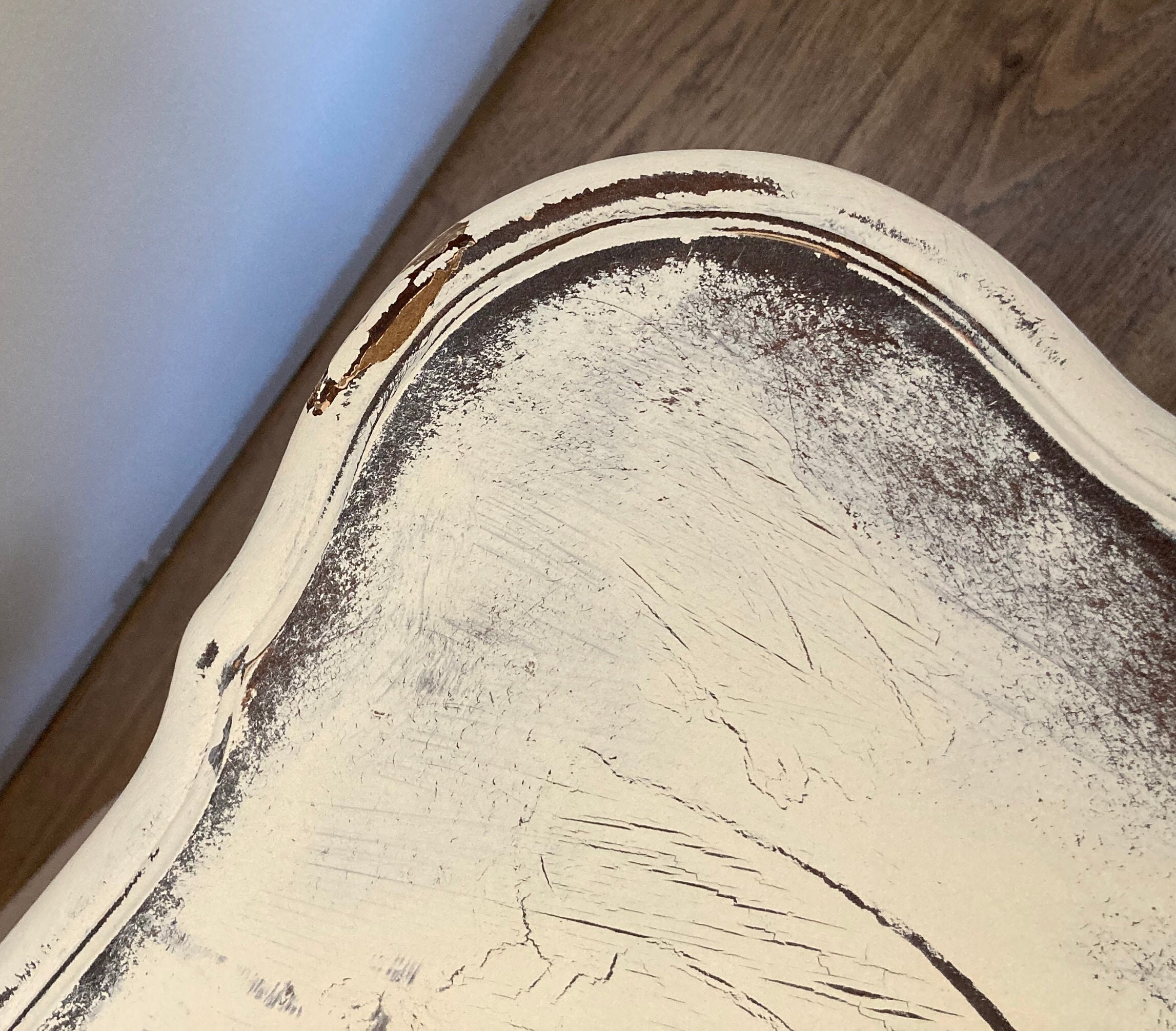 Vintage Ivory Distressed Chippy Ornate Fleur De Lis - Etsy