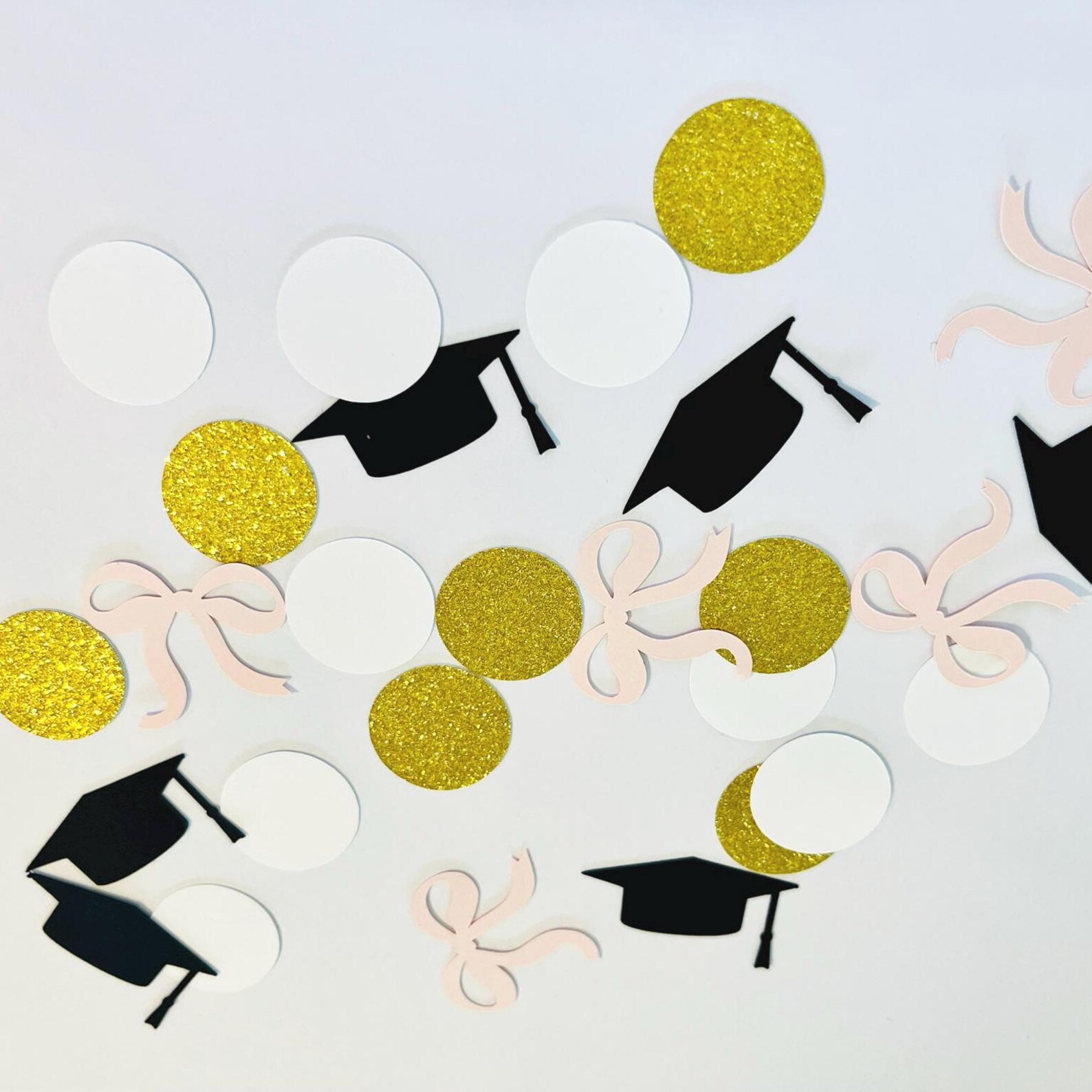 Pink Bow Coquette Graduation Table Confetti – Elegant Grad Party ...