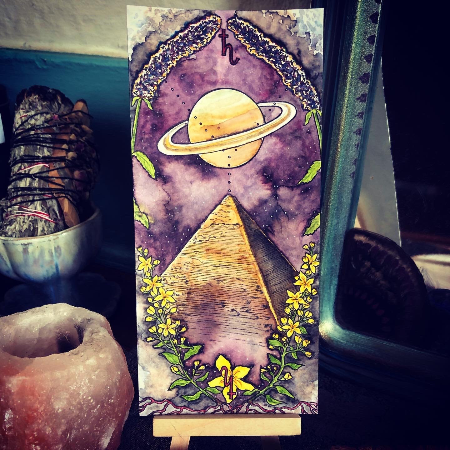 Altar Art Saturn Magic | Etsy