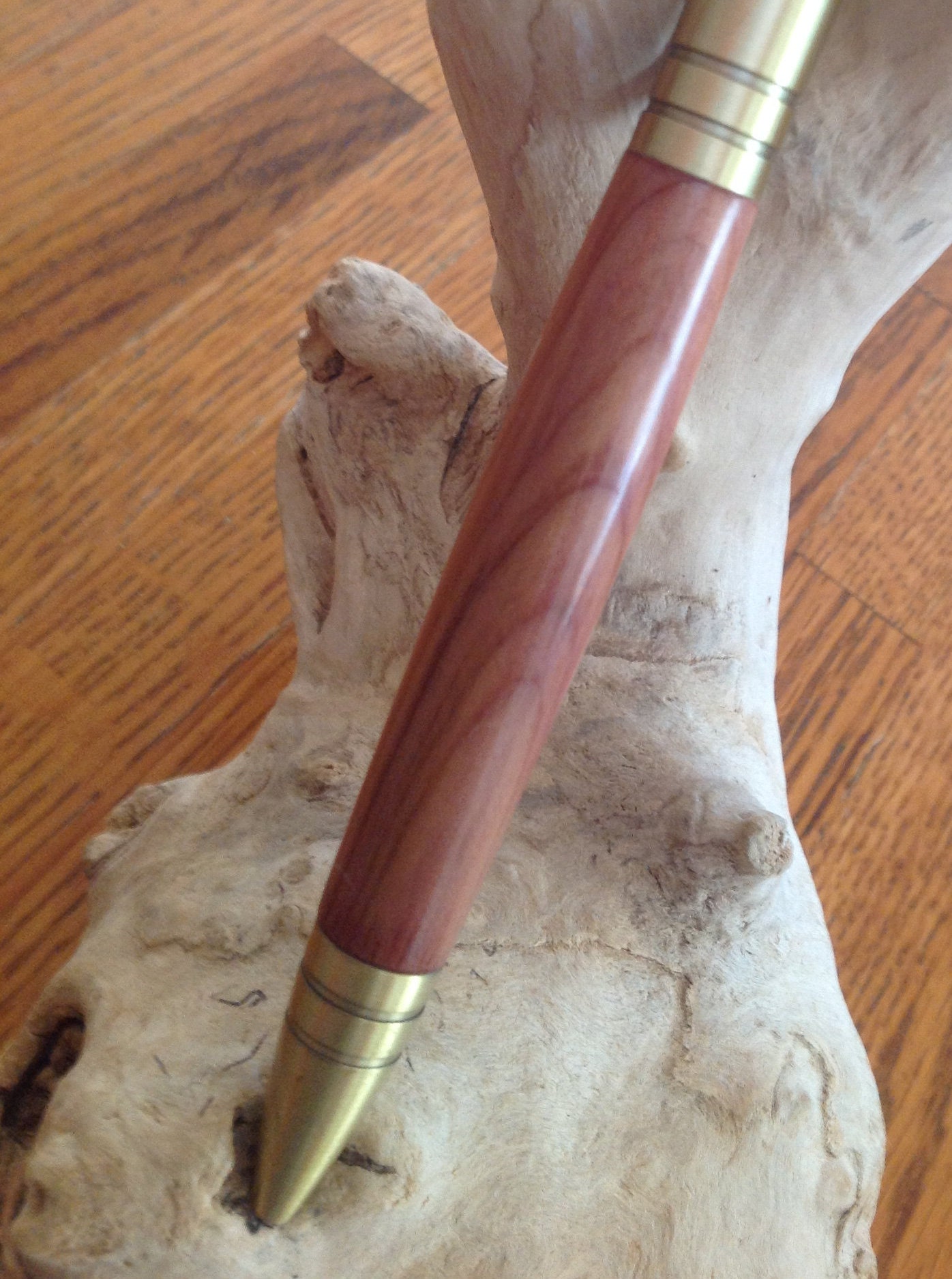Antique Brass Stylus Bolt Action Pen Made with Eastern Red Cedar Wood ...