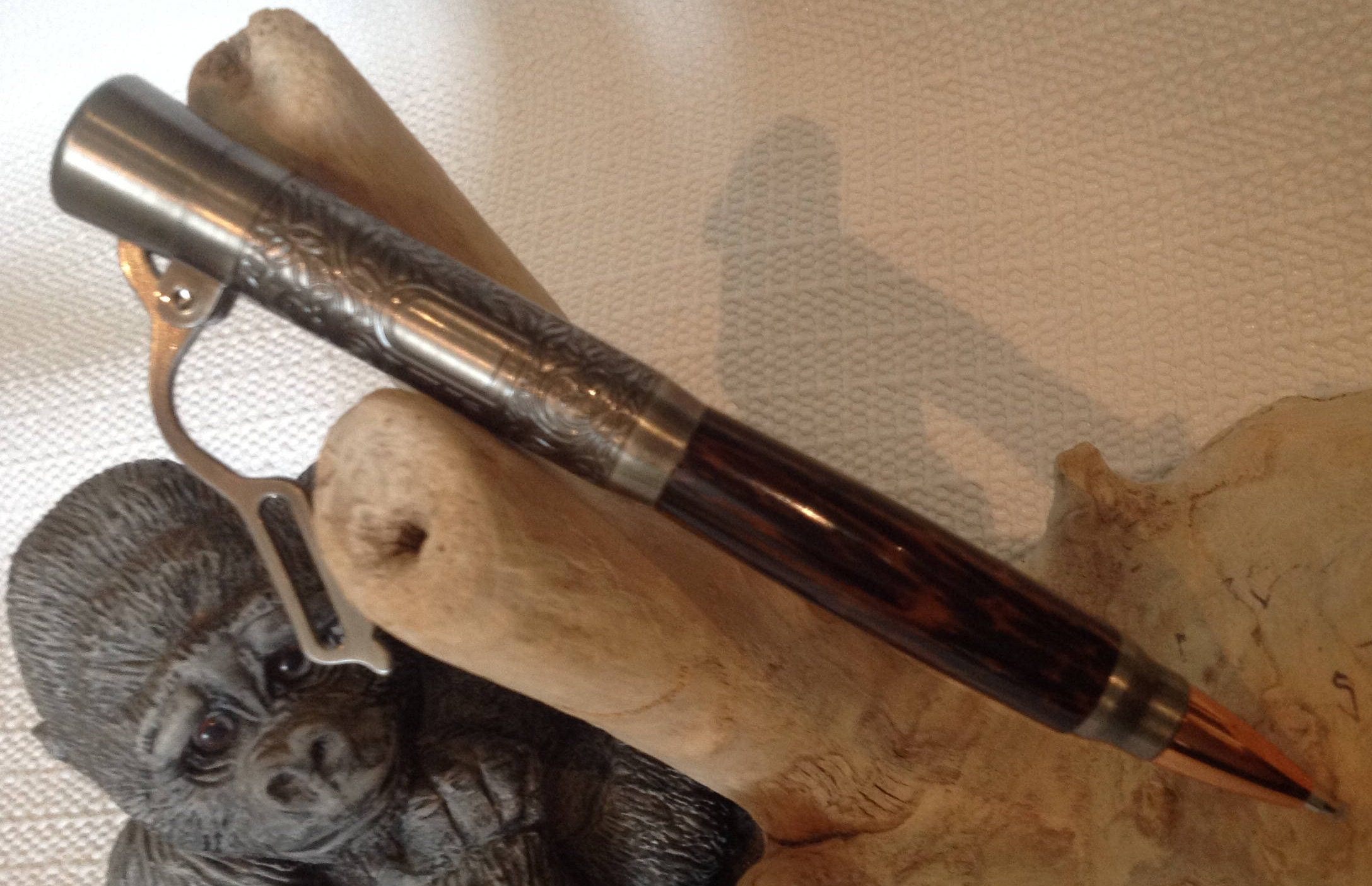 Black Palm Wood Barrel Custom Rifle Lever Action Antique Nickle Bullet ...