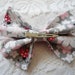 Ladybugs Hair Bow Ladybugs Bow Pink Gray White Hair Bow - Etsy