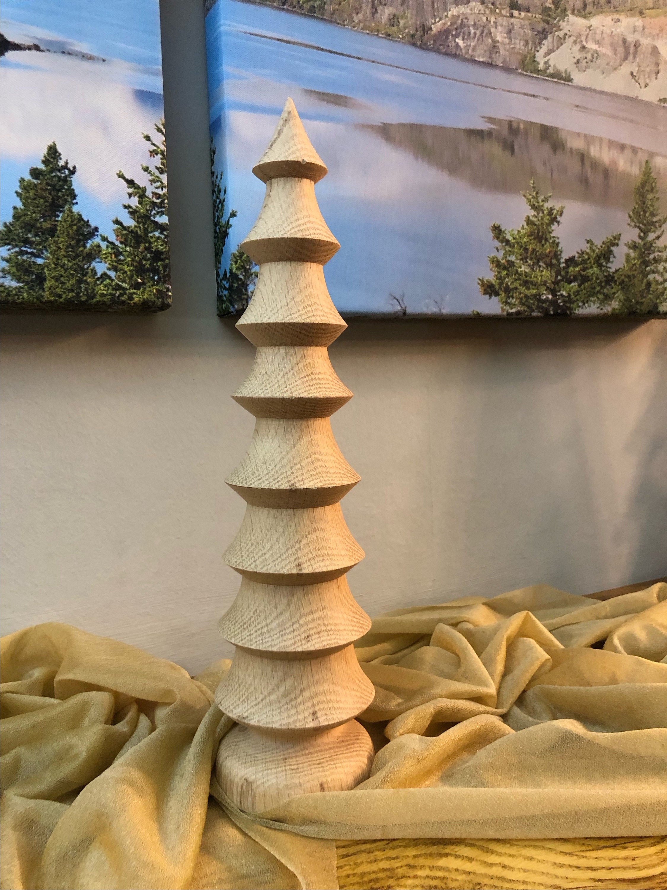 Hand-turned Trees (set of 3) - Etsy