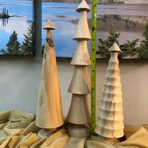 Hand-turned Trees set of 3 - Etsy