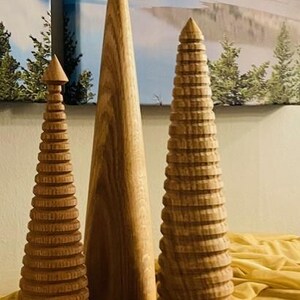 Hand-turned Trees (set of 3) - Etsy