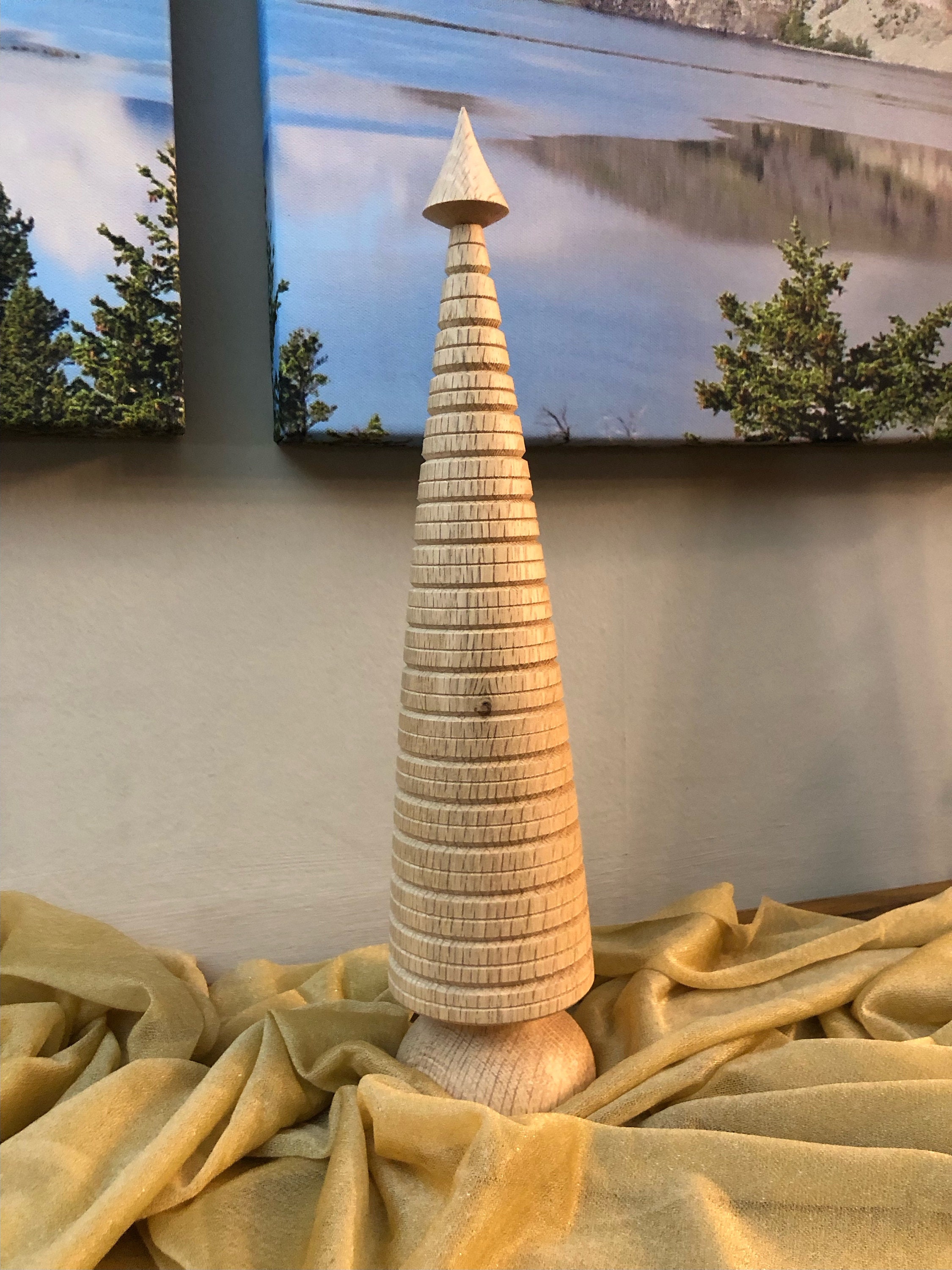 Hand-turned Trees (set of 3) - Etsy