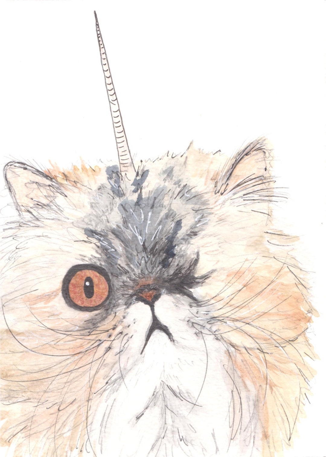 Unicorn Cat ansu Embellished Artist Proof AP Gift Idea for Animal ...