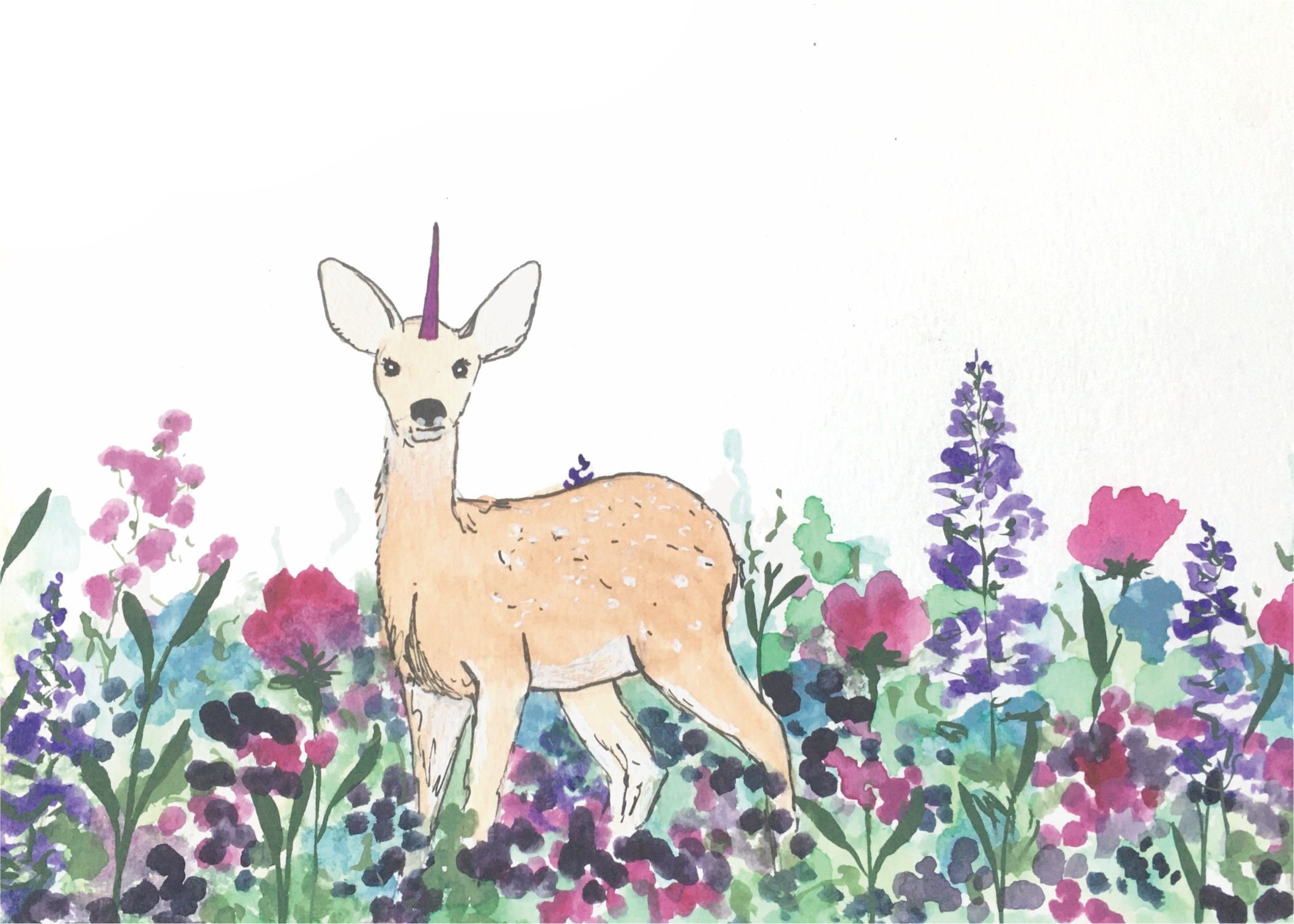 Unicorn Deer Embellished Artist Proof AP gift idea for | Etsy