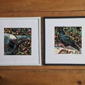 Vibrant Raven Bird Art Print - Gift Idea for Nature Lovers - Etsy