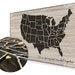 Push Pin Map of the United States Customized Text US Map to | Etsy