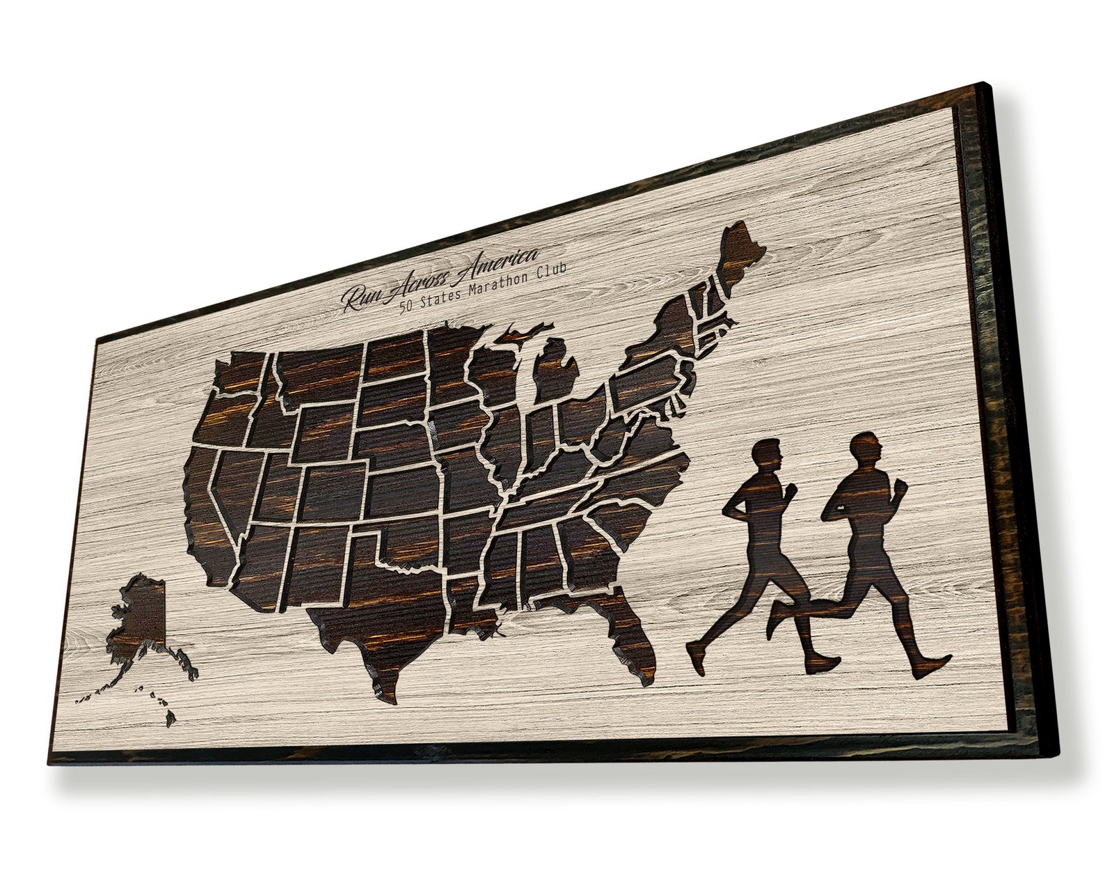 Running Map for Siblings Custom US Map for Marathon and Half | Etsy