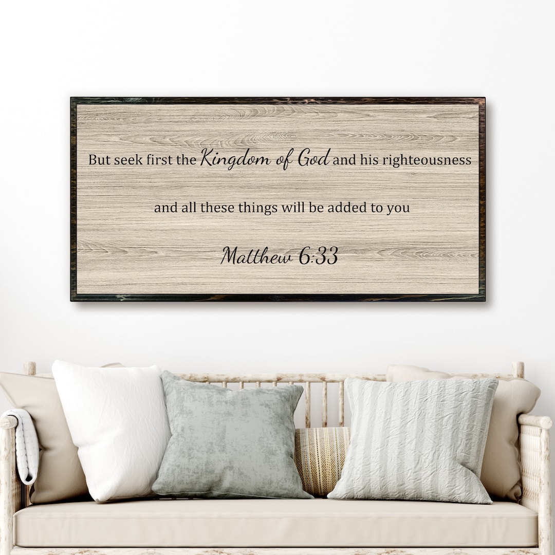 Religous Wall Art - Custom Wood Scripture Sign - Custom Bible Verse ...