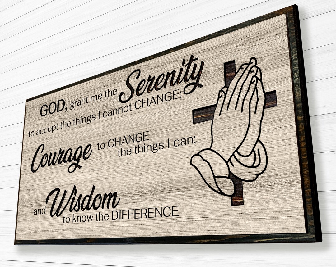 Carved Wood Scripture Sign Religous Wall Art Praying Hands - Etsy