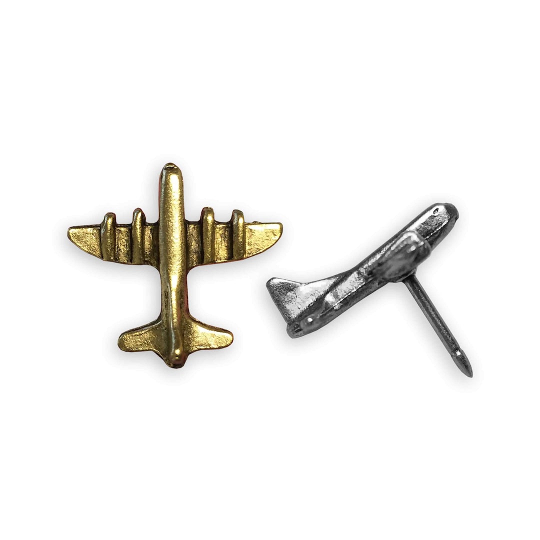 Silver & Gold Airplane Push Pins, Plane Pushpin, Howdy Owl Maps to ...
