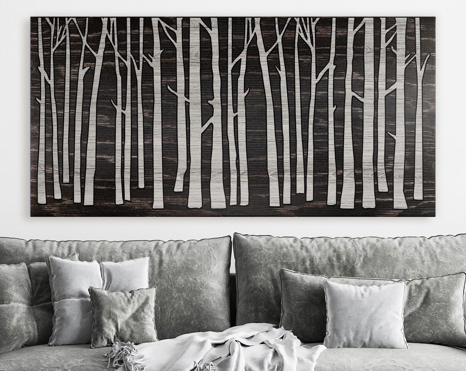 Birch Tree Wood Wall Art Home Wall Decor Tree Art Branch - Etsy