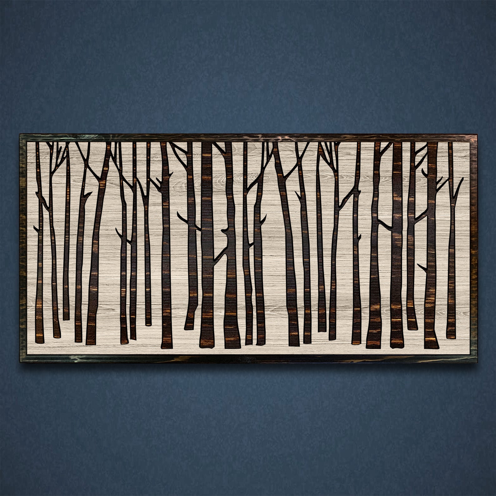 Carved Aspen Tree Art Wood Wall Art - Birch Tree Art - Cabin and Nature ...