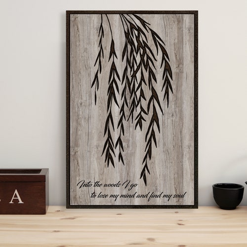 Abstract Tree Home Wall Decor Birch Tree Wood Wall Art | Etsy